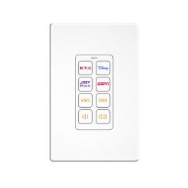 KP-8 - 8 Button In-Wall PoE Keypad Controller