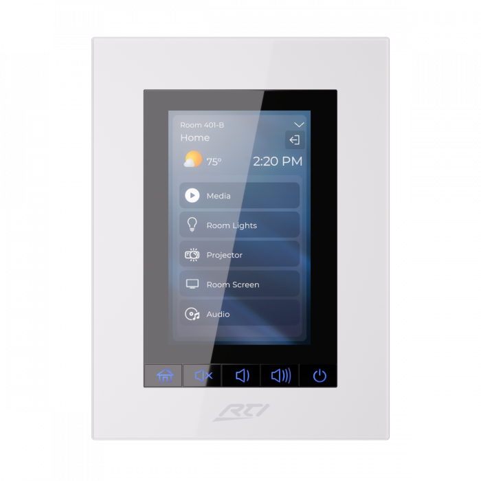 In Wall Touch Screen | KX4 4-Inch Touchpanel Keypad with Processor | RTI